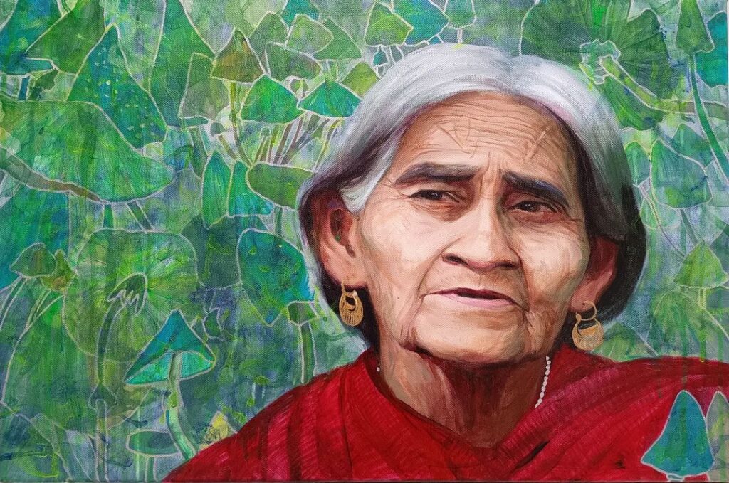 Retrato de María Sabina con hongos (6 horas) - Endorphine Art School